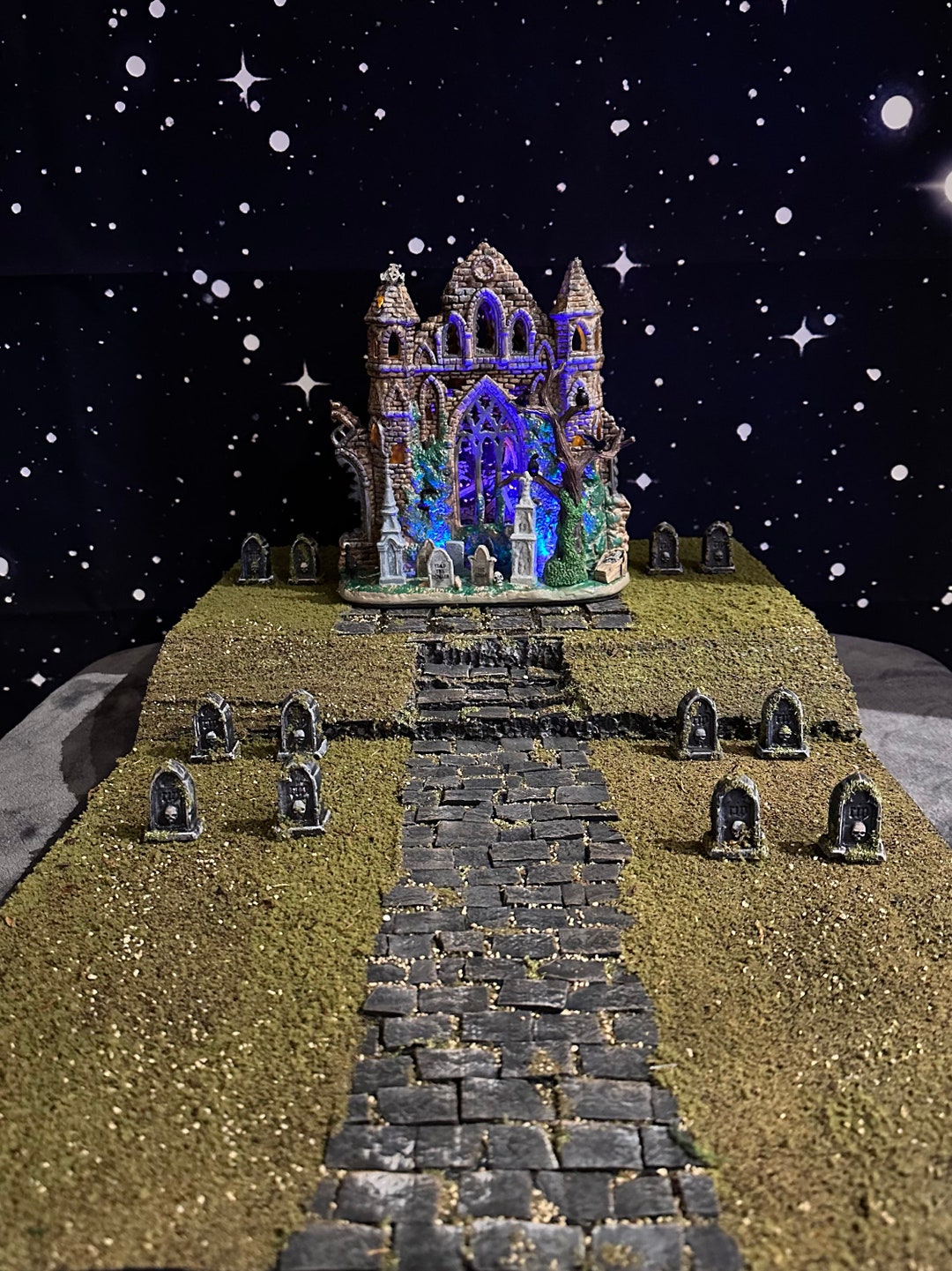 Halloween Village Display Platform - Lemax Spooky Town / Department 56 ...