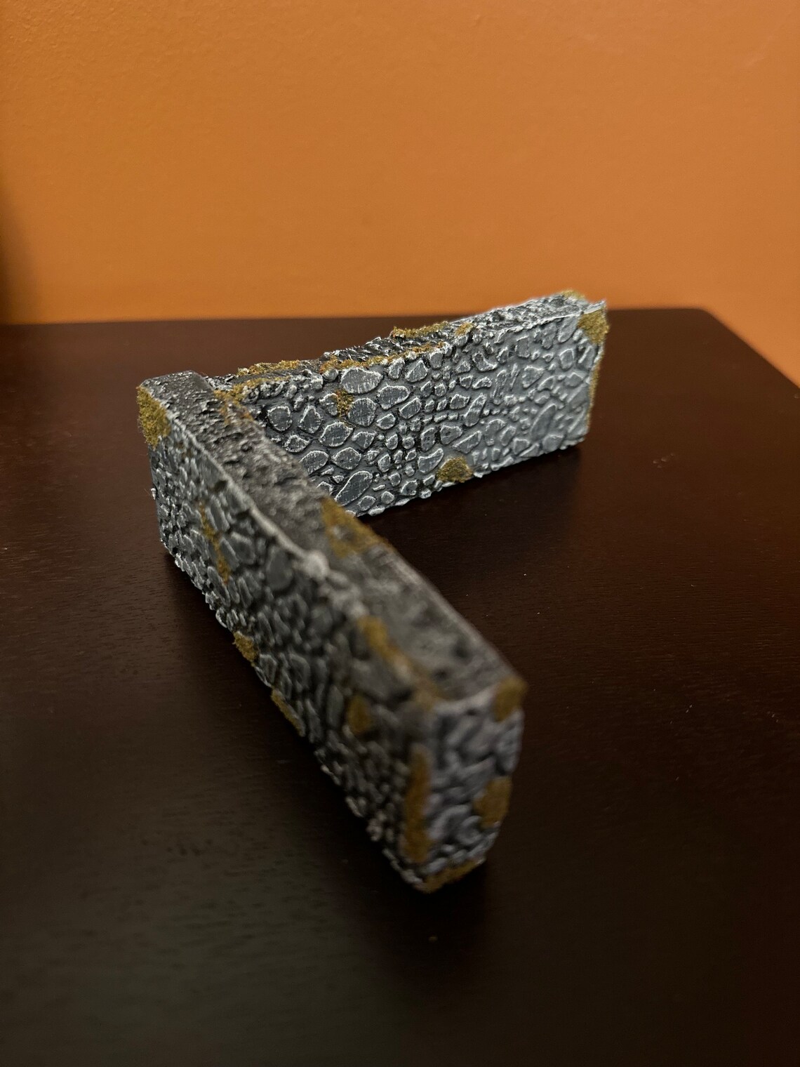 Cobblestone Retaining Wall Set for Christmas Village, Halloween Village ...