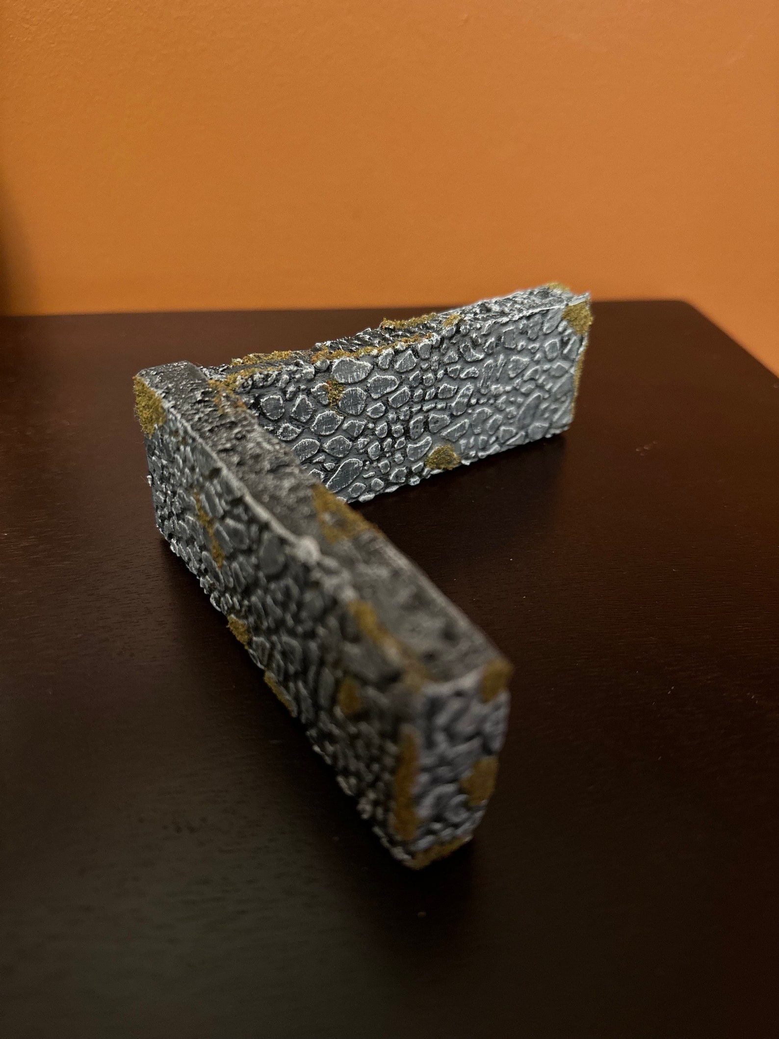 Cobblestone Retaining Wall Set for Christmas Village, Halloween Village ...