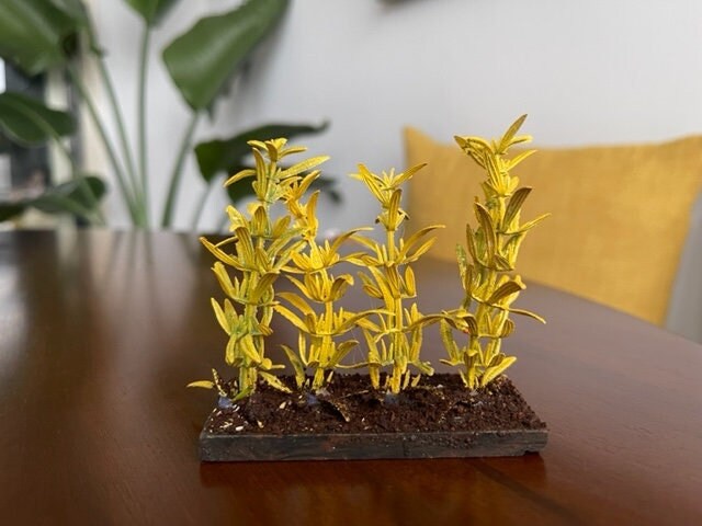 Miniature Corn Stalk for Village Displays * Halloween Village * Autumn ...