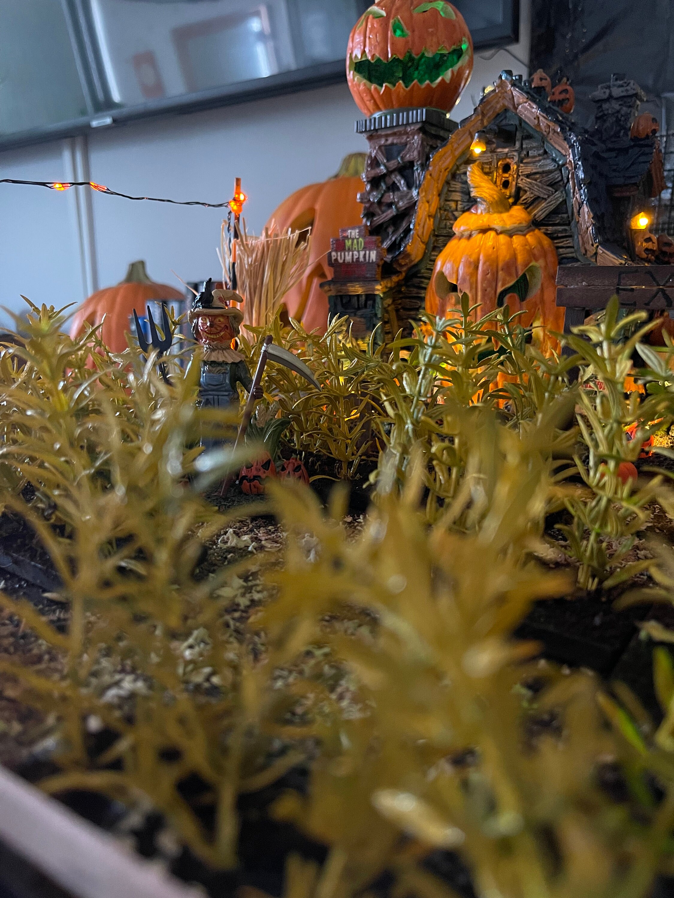 Miniature Corn Stalk for Village Displays * Halloween Village * Autumn ...