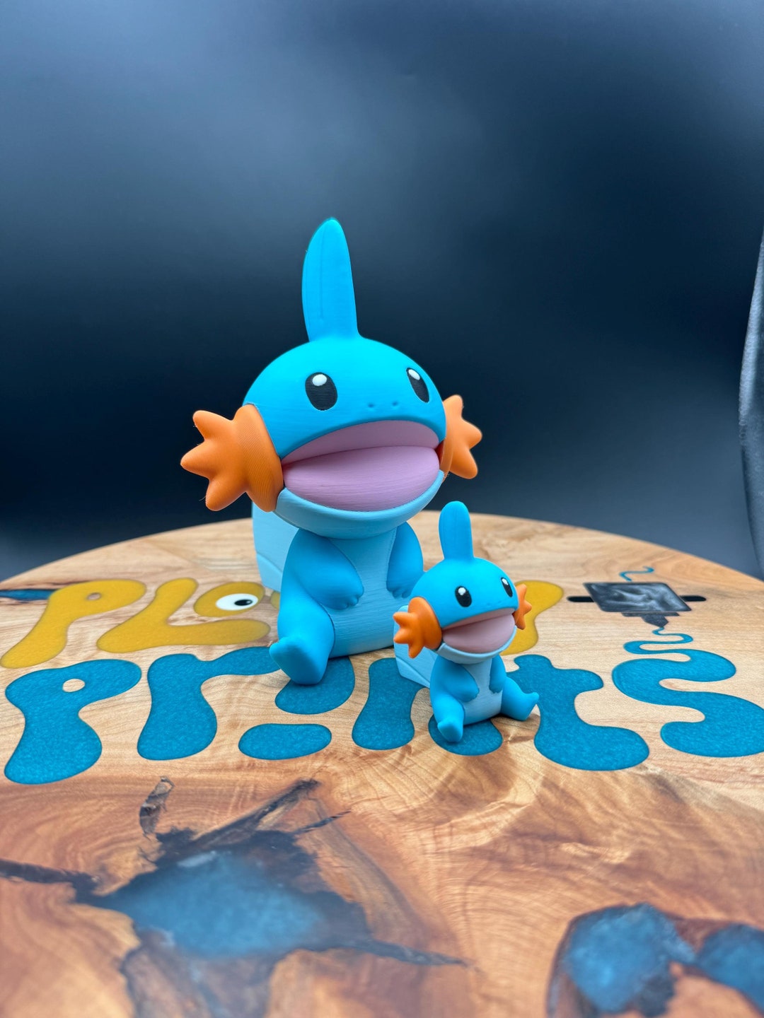 Mudkip Pokemon Big and Mini Pokemon Collectible Desk Decor Gamer Gift for Him Shelf Display ...