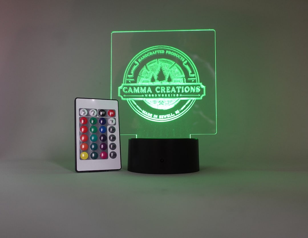 Personalized Engraved Acrylic Light | Customizable Night Light Display ...