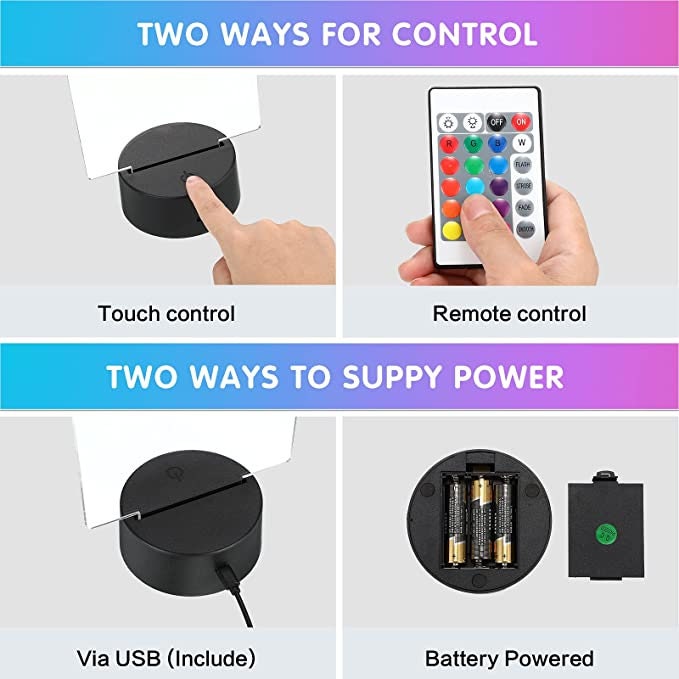 Personalized Engraved Acrylic Light Customizable Night Light Display - Etsy