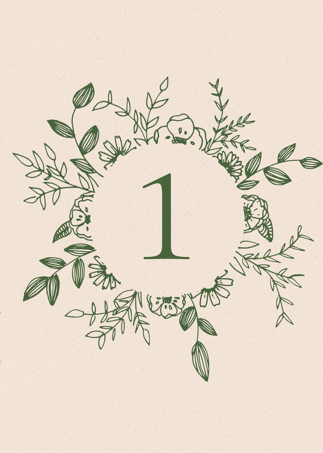 Boho, Garden Party Table Numbers 1-20 - Etsy