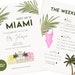 Miami Bachelorette Invitation, Custom Miami Bach Weekend Invite, Miami ...