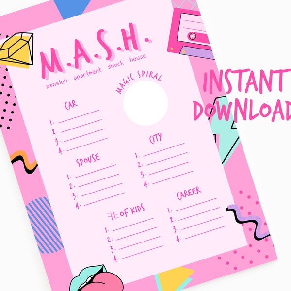 Mash Game - Etsy