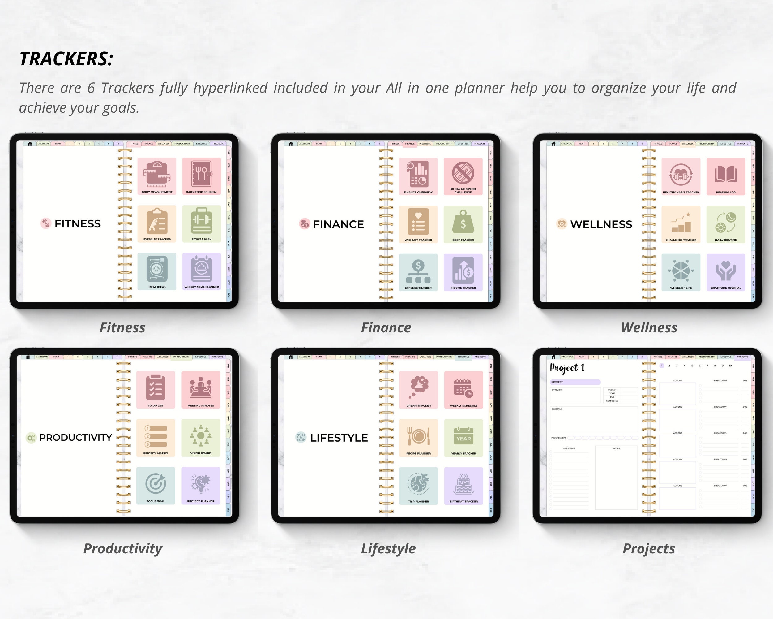 All in One Planner DIGITAL Goodnotes Notability Ipad - Etsy