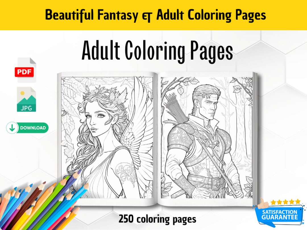 Adult Coloring Pages Printable Coloring Pages for Stress Relief and ...