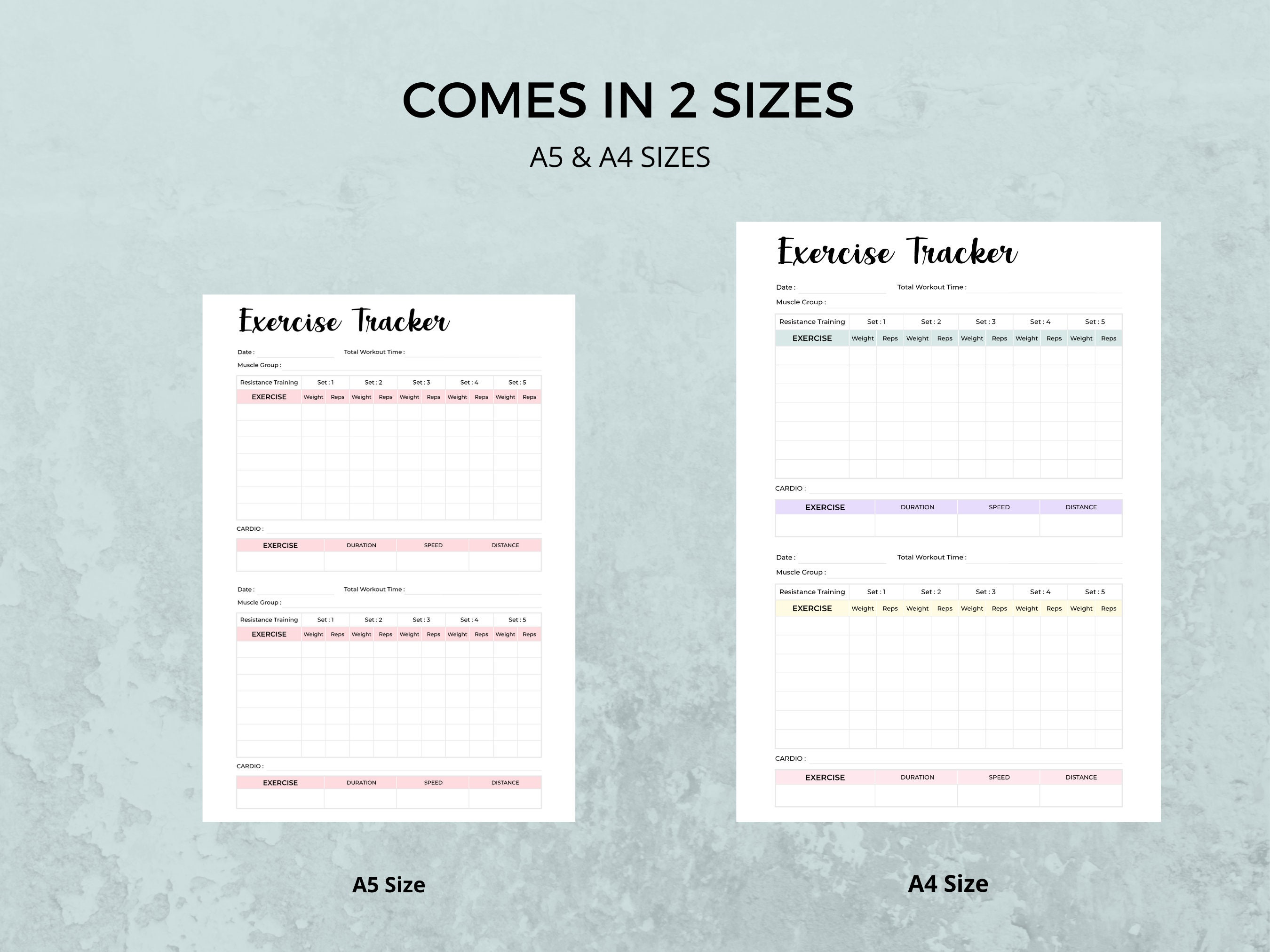 Healthy Life Bundle PRINTABLE DIGITAL Food Journal Fitness Plan ...