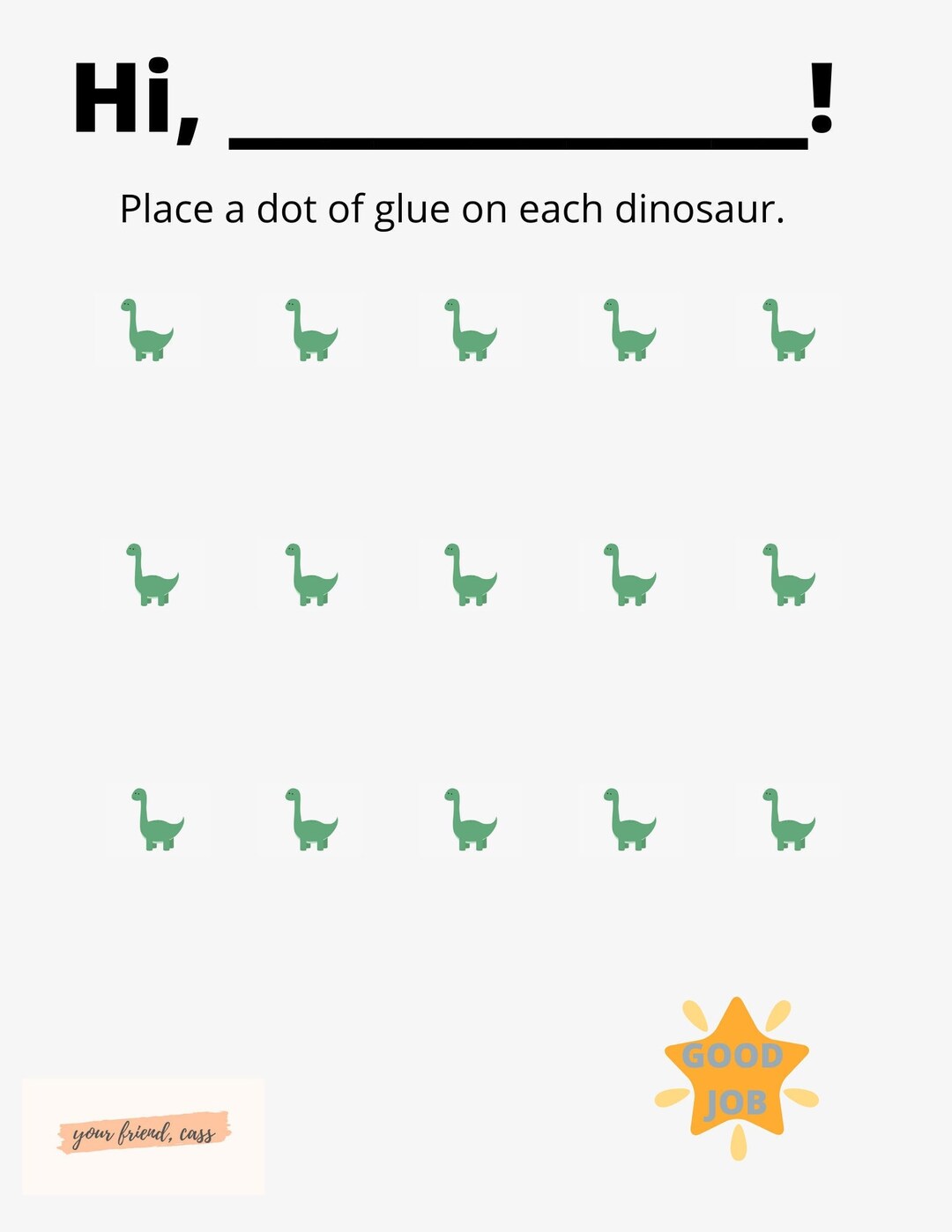 Glue Dot Practice for Toddlers/preschool - Etsy