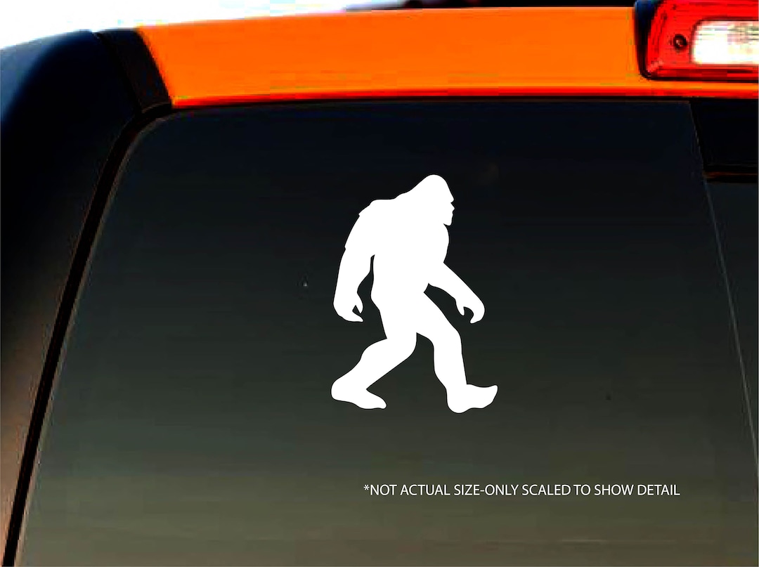 Bigfoot Sticker Decal Window Car Decal - Yeti Sticker - Truck Decal - Etsy
