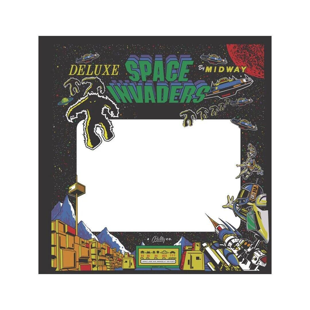 Space Invaders Deluxe Arcade Monitor Bezel Artwork Sticker Decal - Etsy