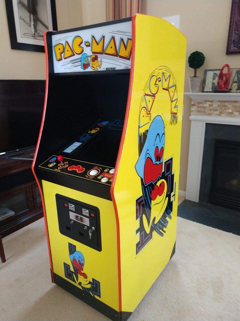 Pac-man Arcade Side Art Kickplate Decal Set 3 Piece Satin Laminated ...