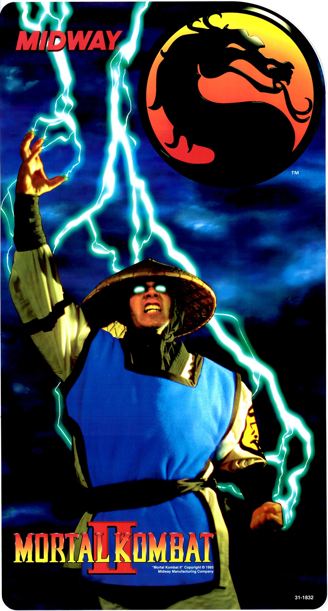 Mortal Kombat 2 Arcade Cabinet Graphics - Conversion Arcade Side Art ...
