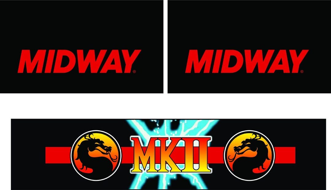 Mortal Kombat 2 Arcade Control Panel Box Art Artwork Overlay MK2 CPO ...
