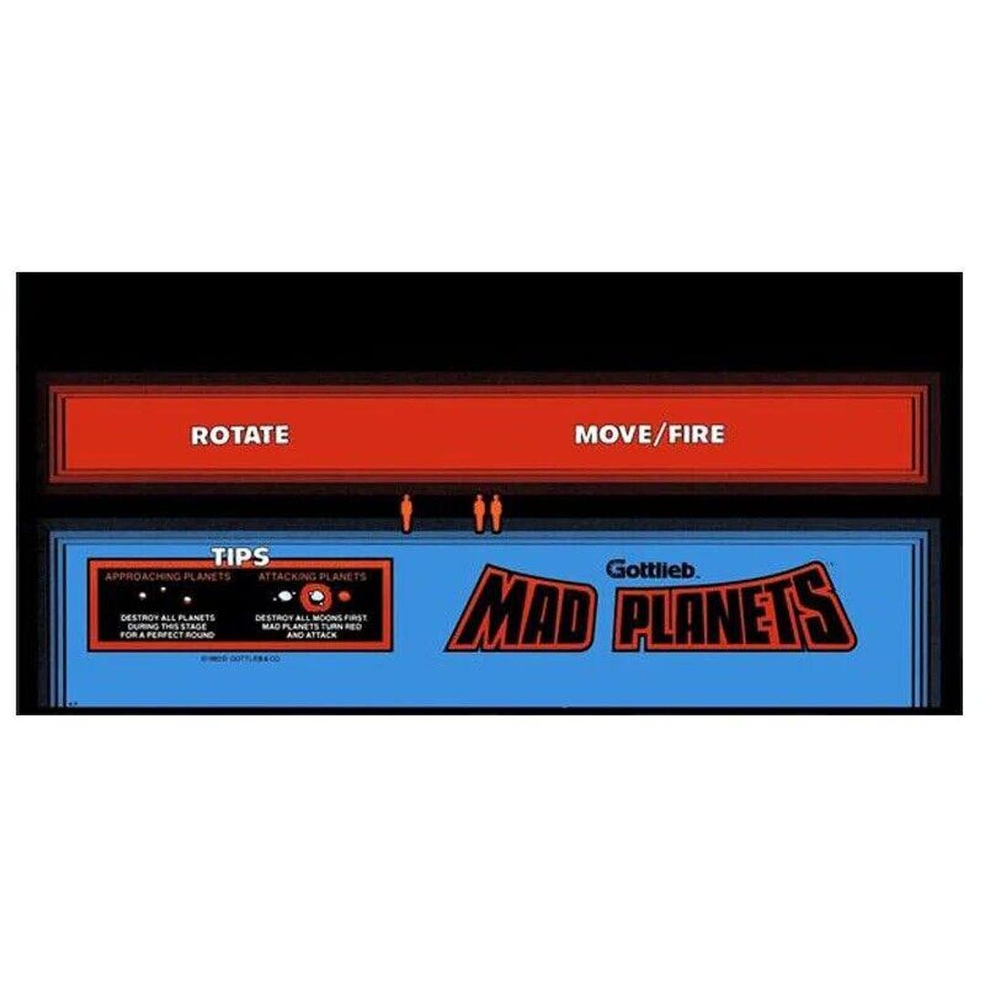 Mad Planets Arcade Control Panel Overlay CPO Textured Polycarbonate - Etsy