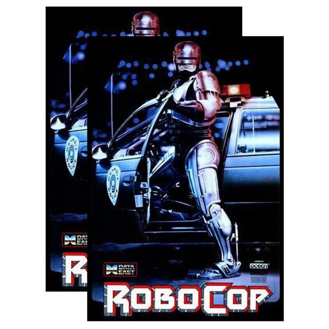 Robocop Arcade Side Art 2 Piece Set Laminated High Quality “conversion ...