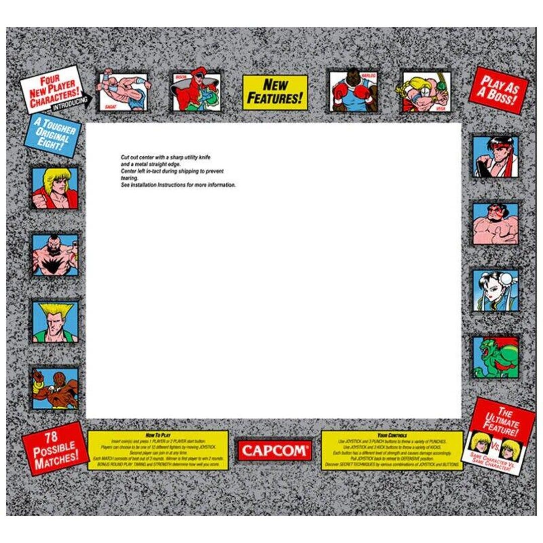Street Fighter 2 CE Arcade Monitor Bezel Artwork SF2 Champion Edition ...