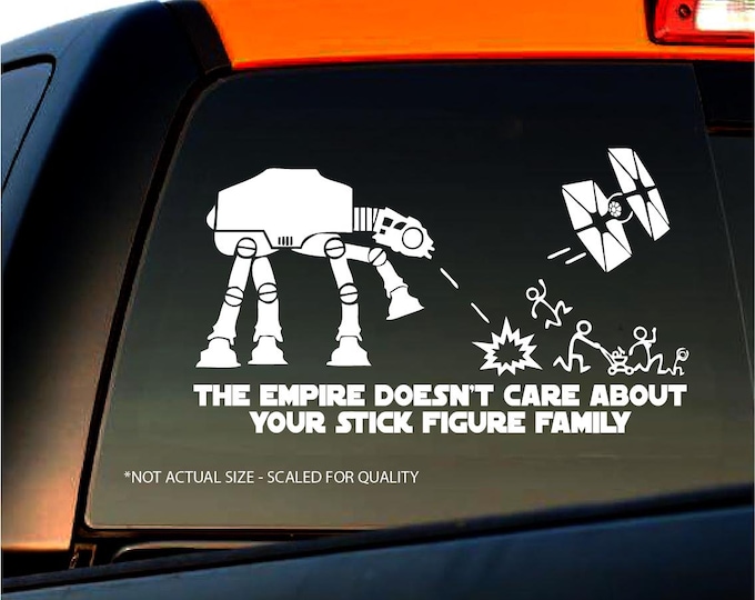 Stick Figure Custom Family Sticker Decal | Family Members Sticker Decal ...