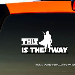 This is the Way Decal - Bumper Sticker - Window Decal - Laptop Decal - Etsy
