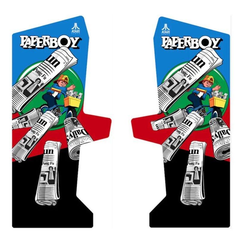 Paperboy Arcade Side Art 2 Piece Set Laminated High Quality - Etsy