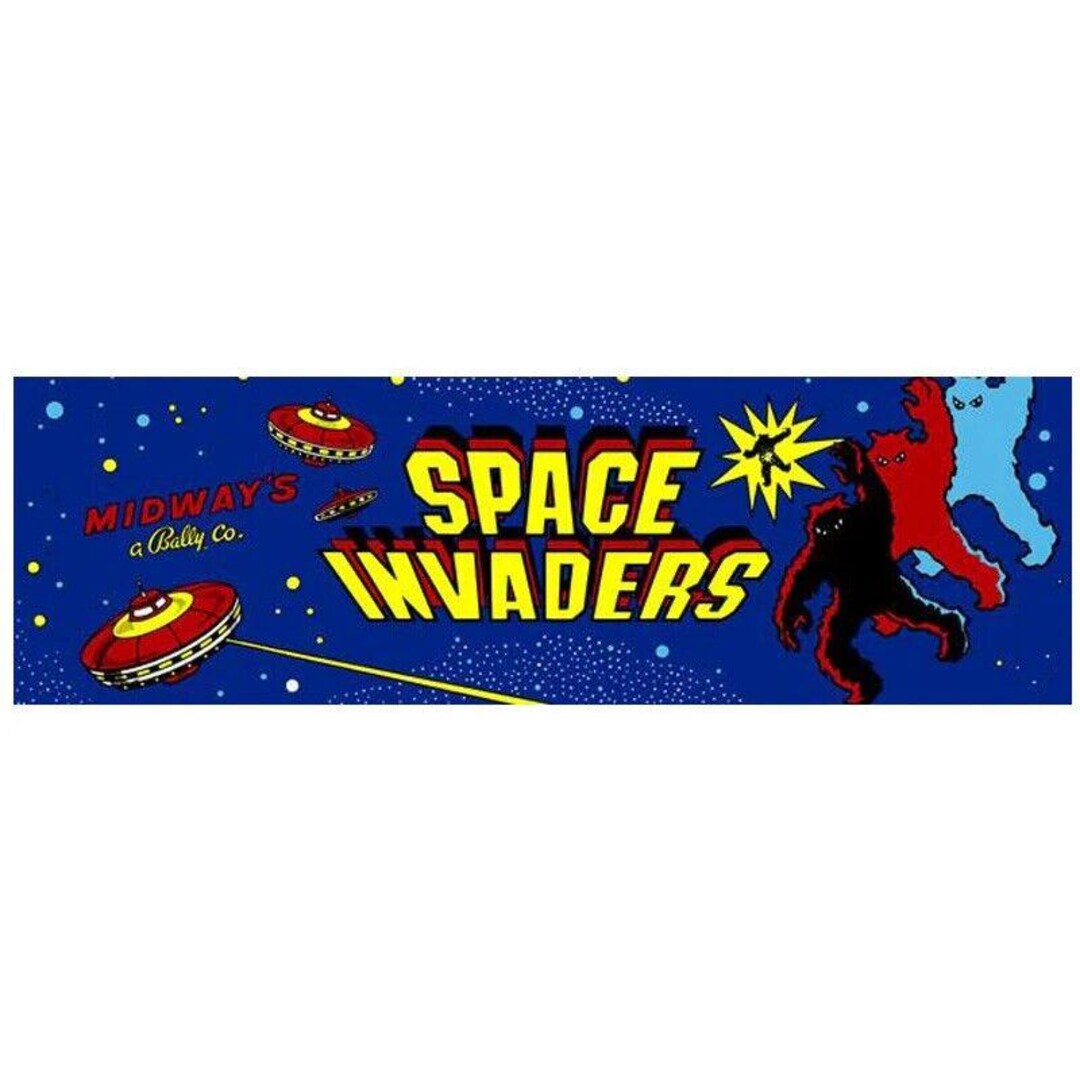 Space Invaders Arcade Marquee High Quality Translite - Etsy Canada