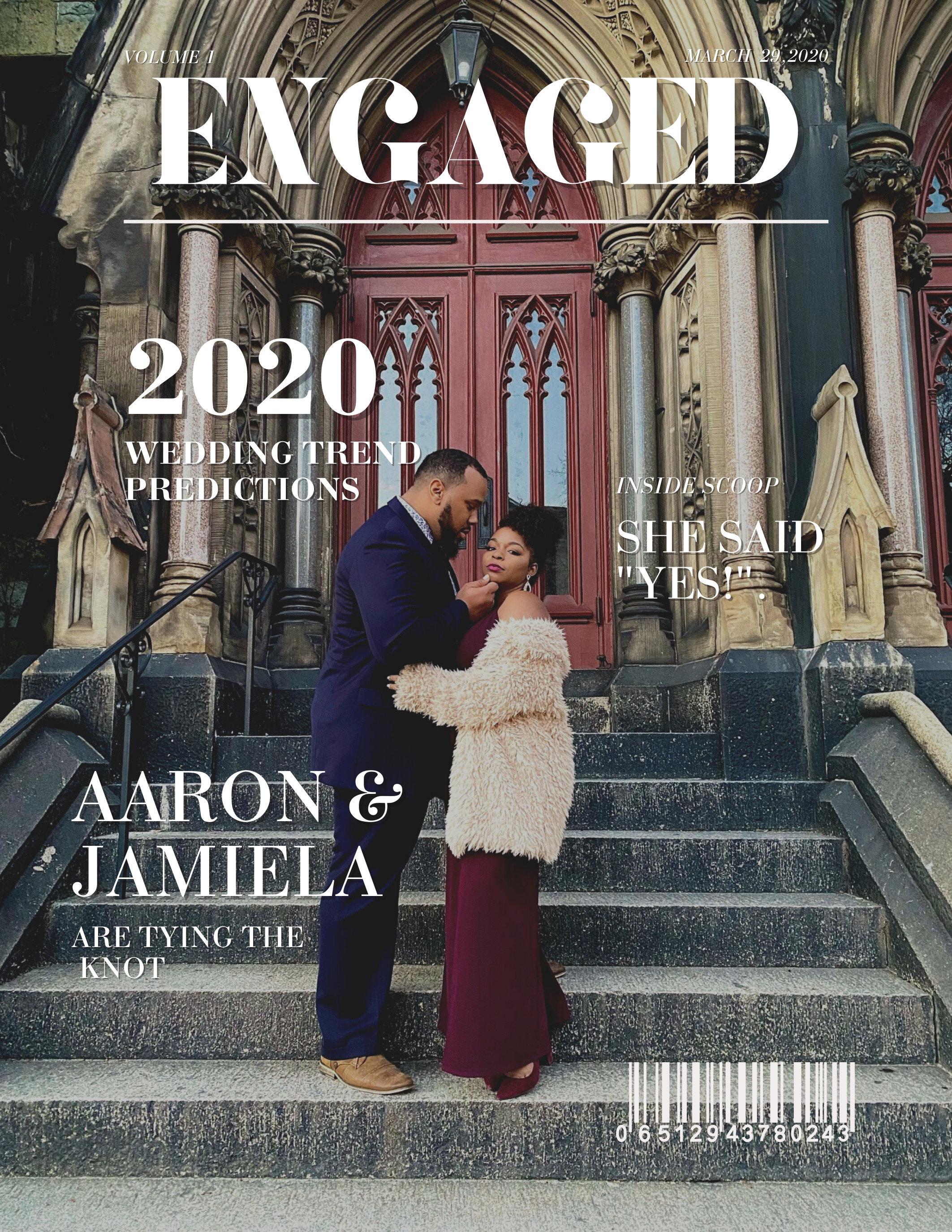 Personalized Magazine Cover wedding/ Engagement/birthday - Etsy