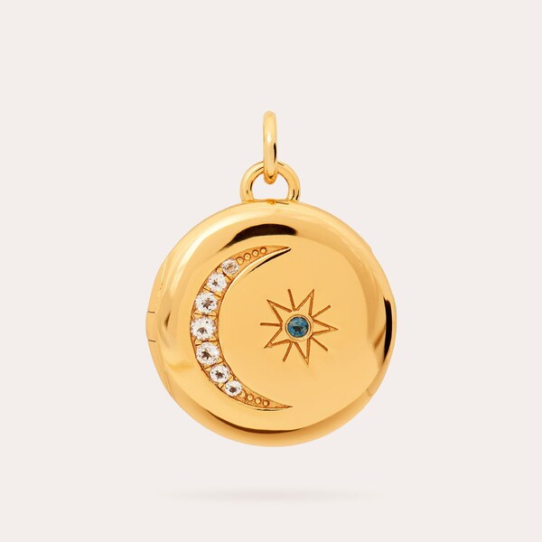 Moon Locket - Etsy