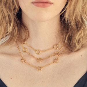 Triple Link Paperlink Chain Necklace Available in 355mm - Etsy