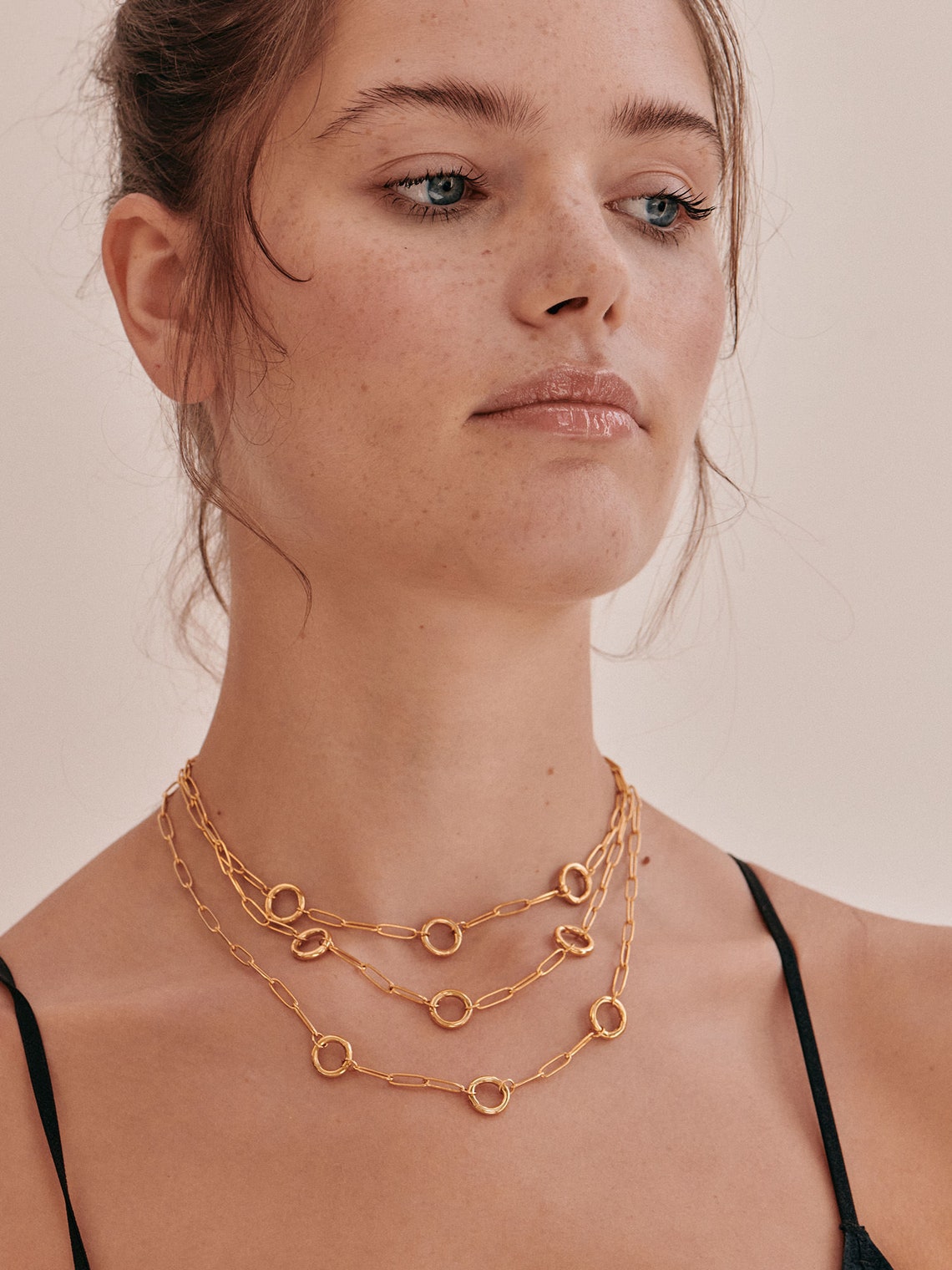 Triple Link Paperlink Chain Necklace - Available in 355mm, 400mm and ...