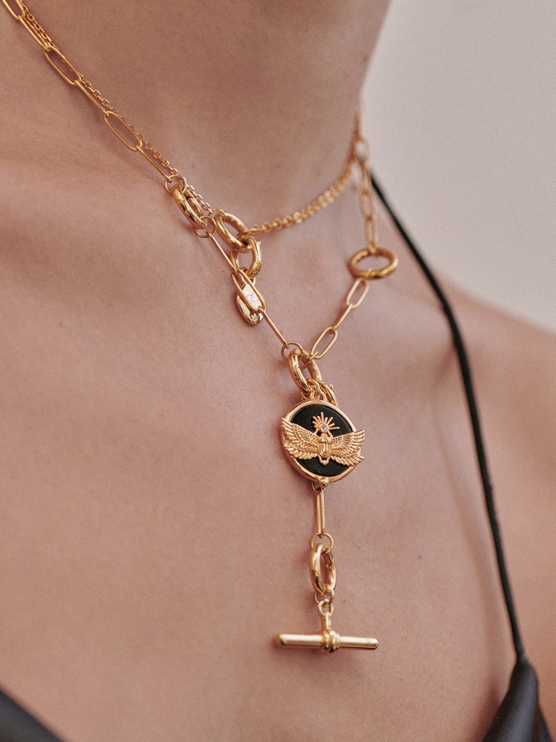 Triple Link Paperlink Chain Necklace - Available in 355mm, 400mm and ...