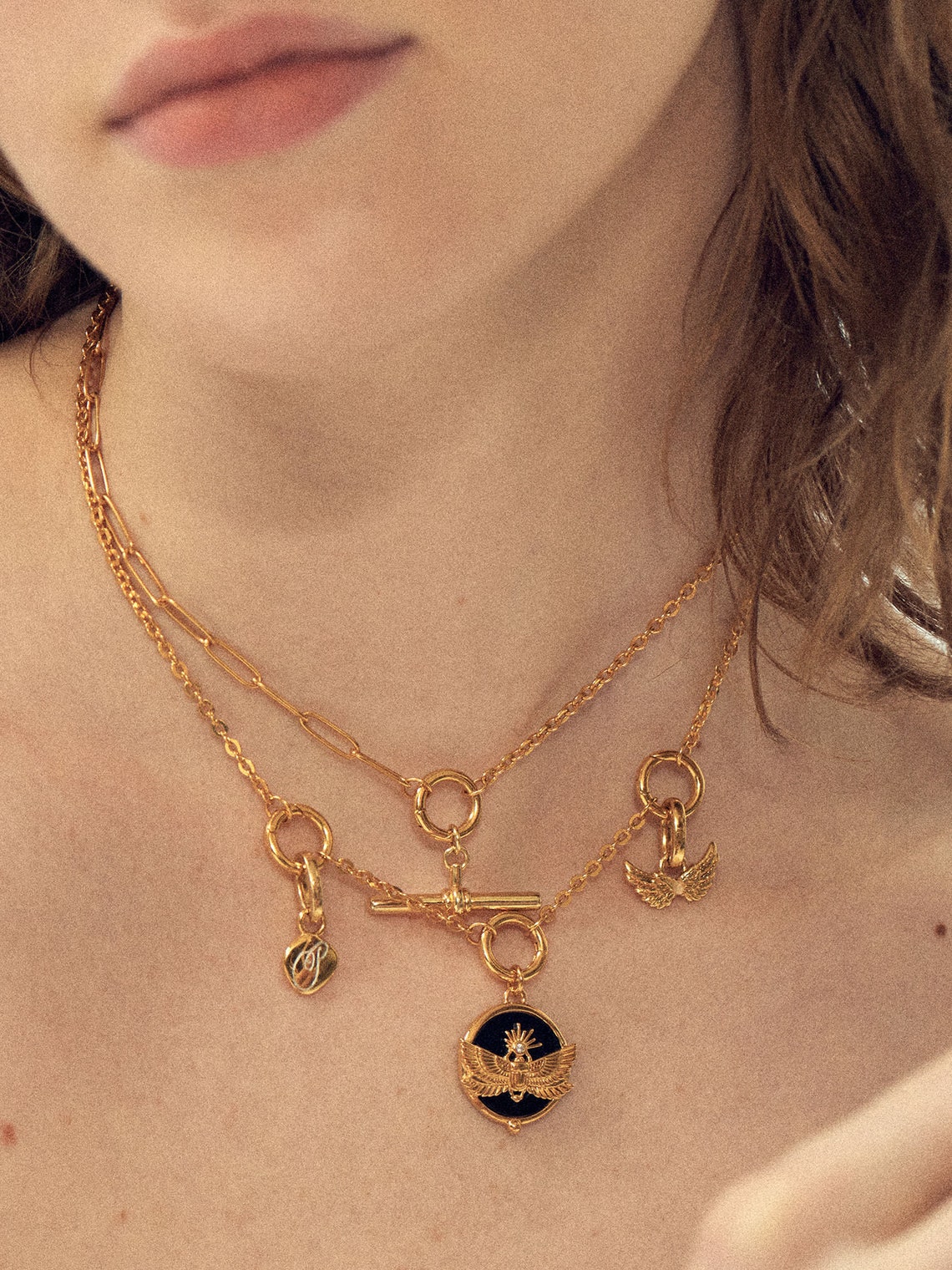 Scarab Beetle Medallion Recycled Sterling Silver With 18kt - Etsy