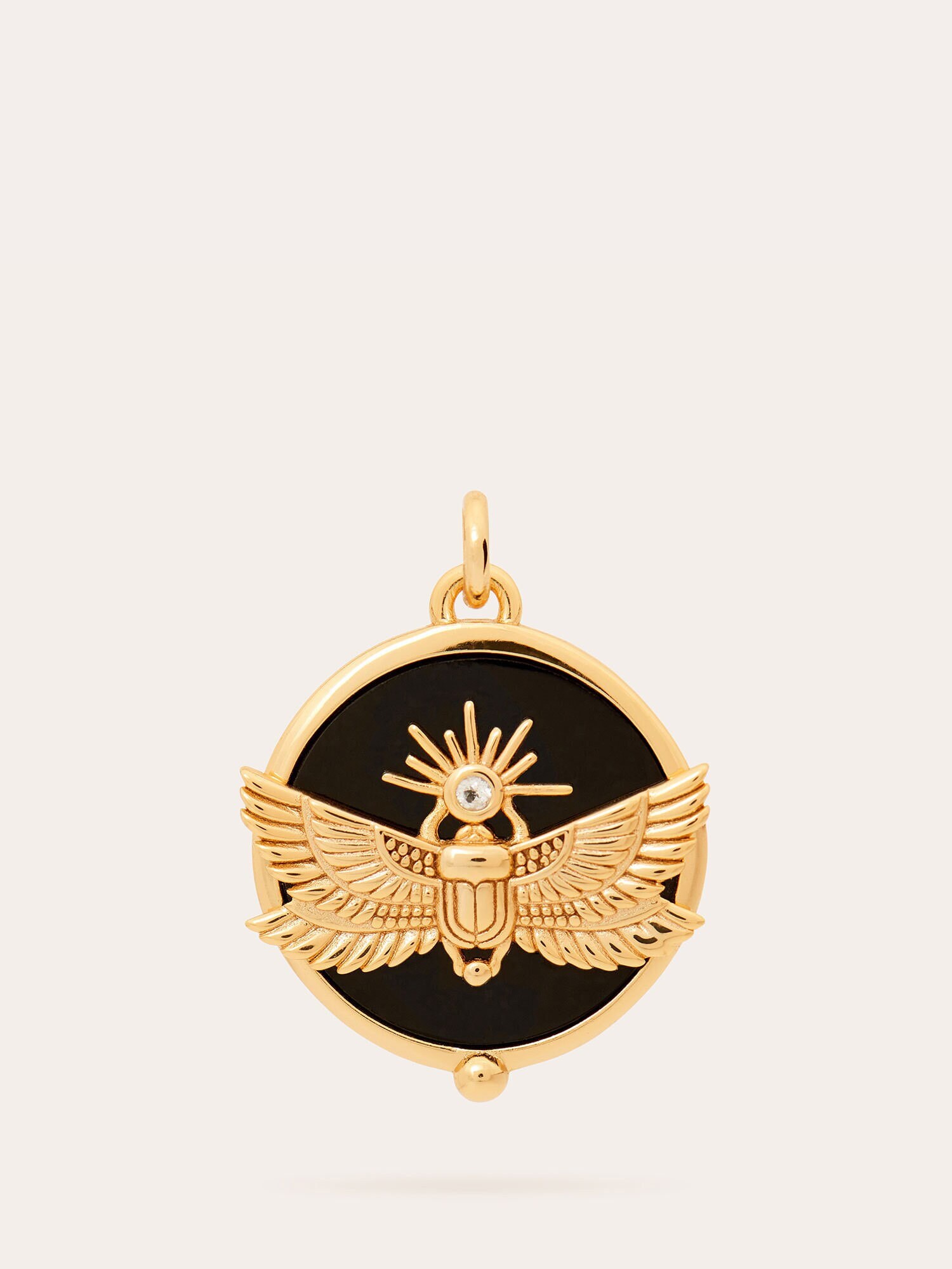 Scarab Beetle Medallion - Recycled Sterling Silver With 18kt Gold ...