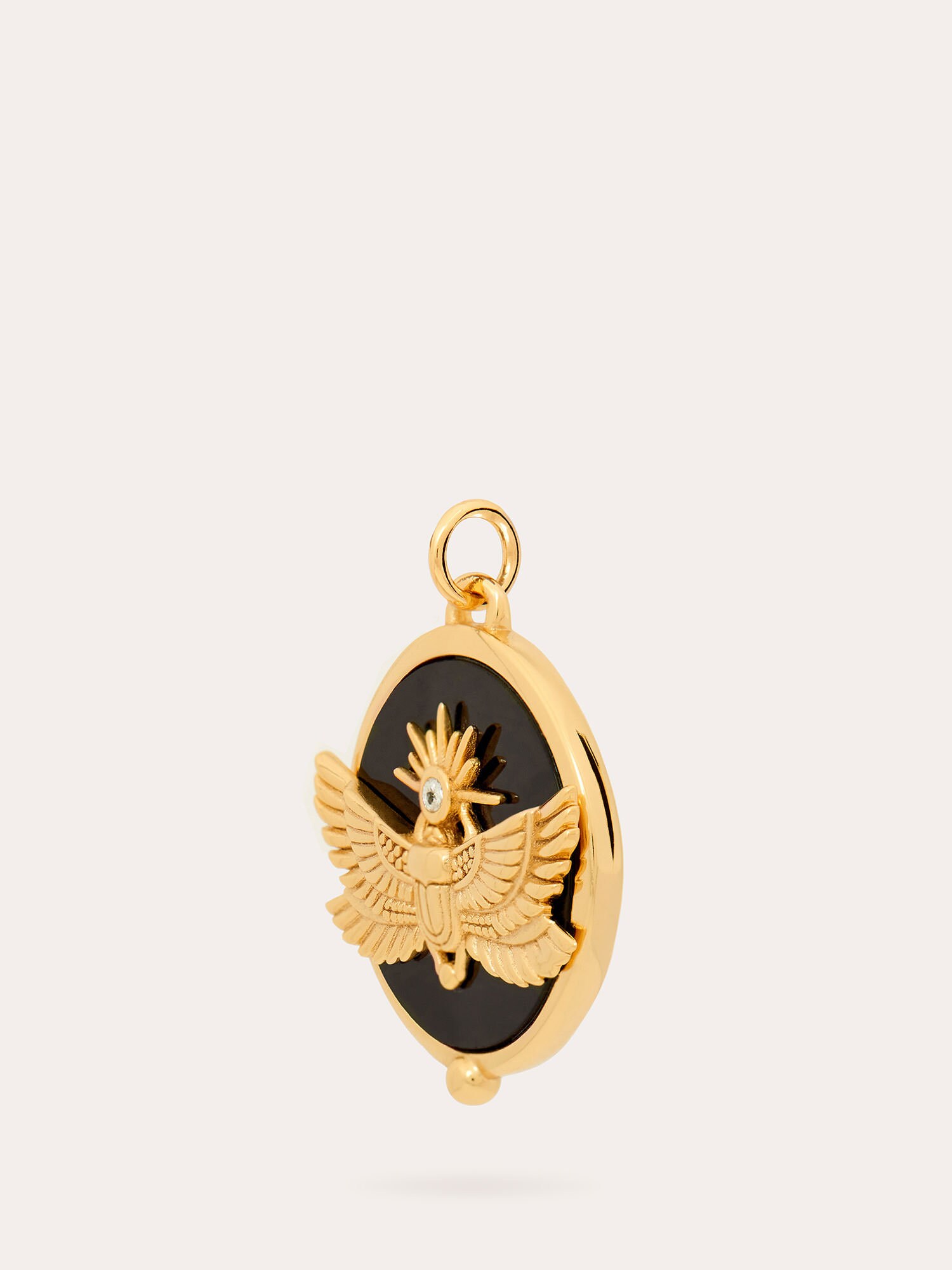 Scarab Beetle Medallion - Recycled Sterling Silver With 18kt Gold ...