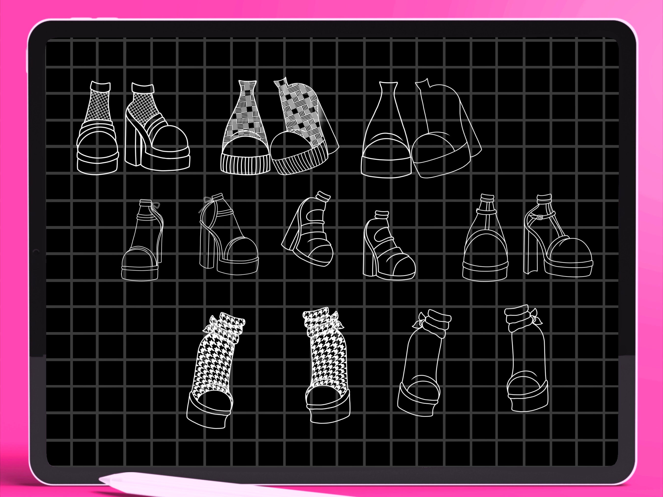 Doll Procreate Brushes, Doll Procreate Stamps, Y2K Procreate, Procreate ...