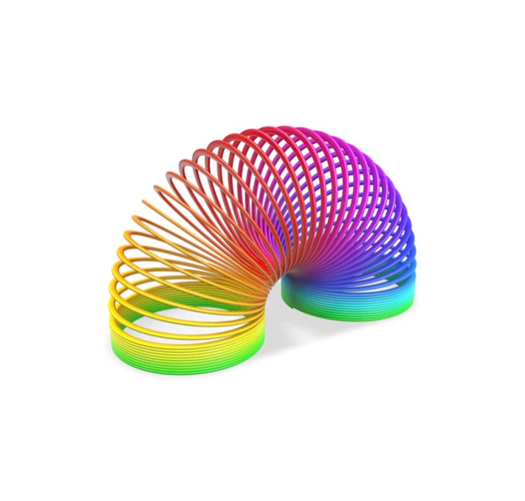 Slinky Rainbow Spring (1 Slinky), Slinky Spring, Rainbow Spring, Toys and Games, Kids Springs ...