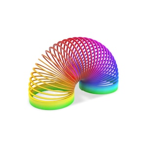Slinky Rainbow Spring (1 Slinky), Slinky Spring, Rainbow Spring, Toys ...