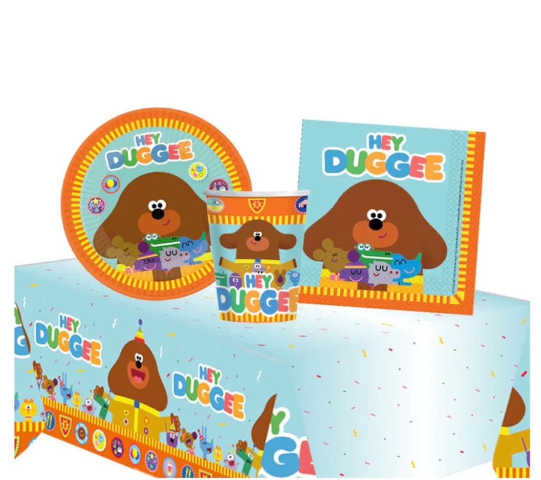 Hey Duggee Party Decorations/tableware Including Plates/cups/napkins ...