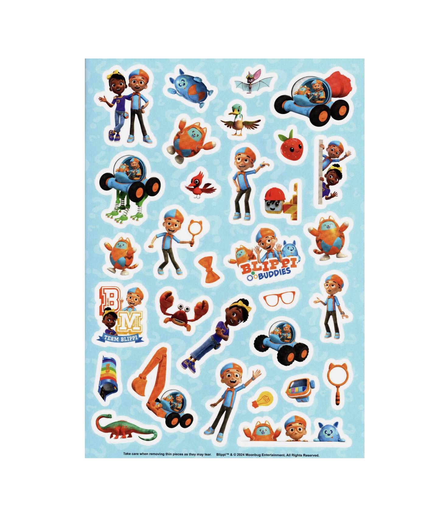 Blippi Sticker Book (1 Pack) Blippi Stickers, Kids Blippi Books ...