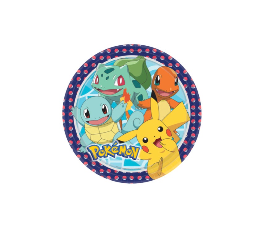 Pokemon Party Pack Decorations/tableware Including Pokemon Plates ...