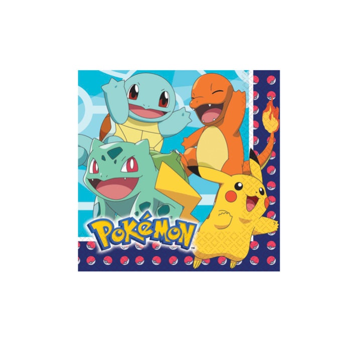 Pokemon Party Pack Decorations/tableware Including Pokemon Plates ...