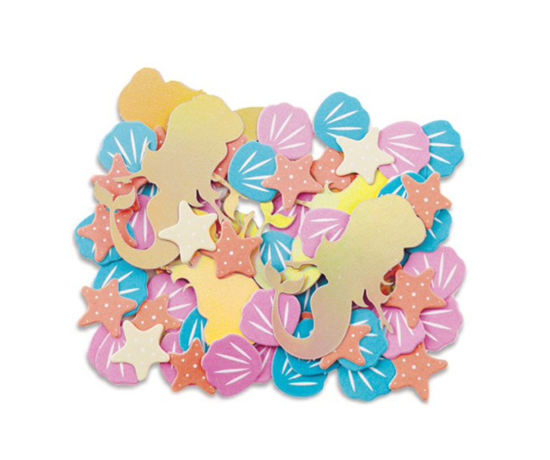 Mermaid Confetti 1pk, Mermaid Party, Girls Birthday, Girls Birthday ...