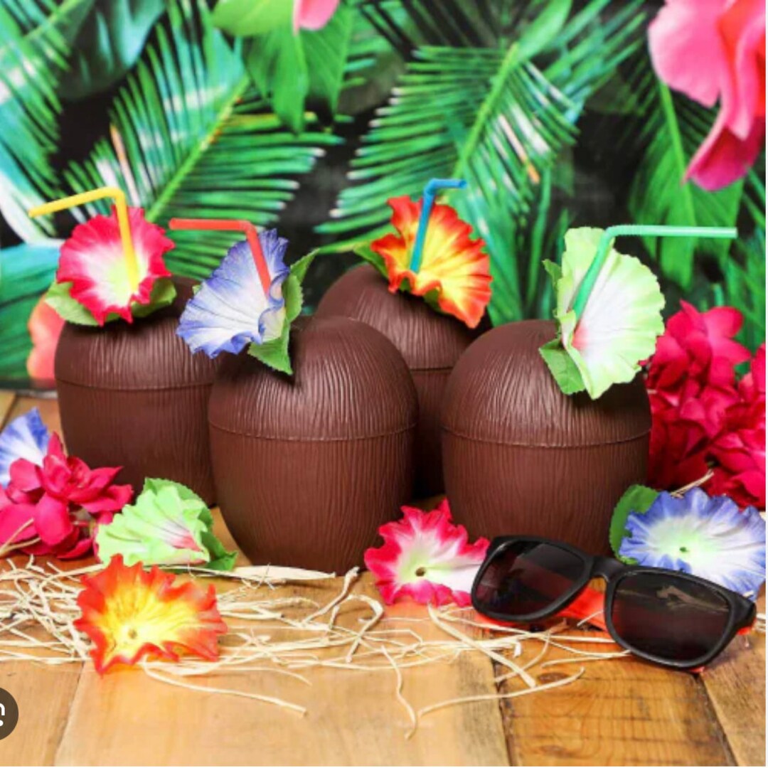 Coconut Cup, Coconut Drinks Holder, Coconut Drinks, Summer Party ...