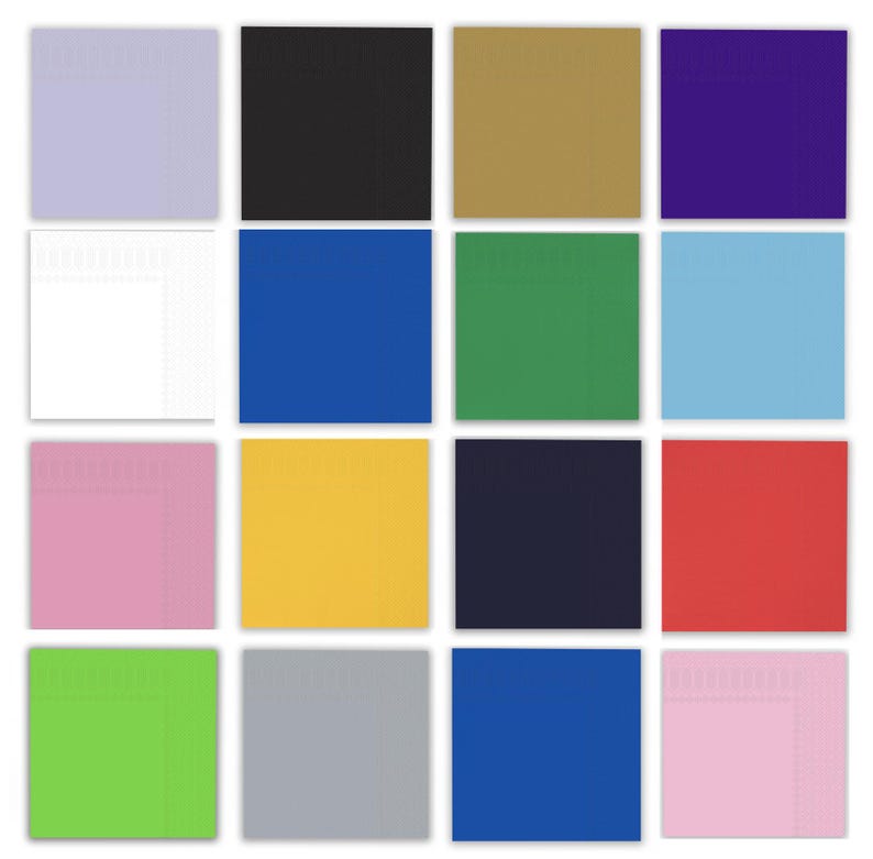 Coloured Party Napkins (16 Packs) Party Tableware Premium Coloured ...
