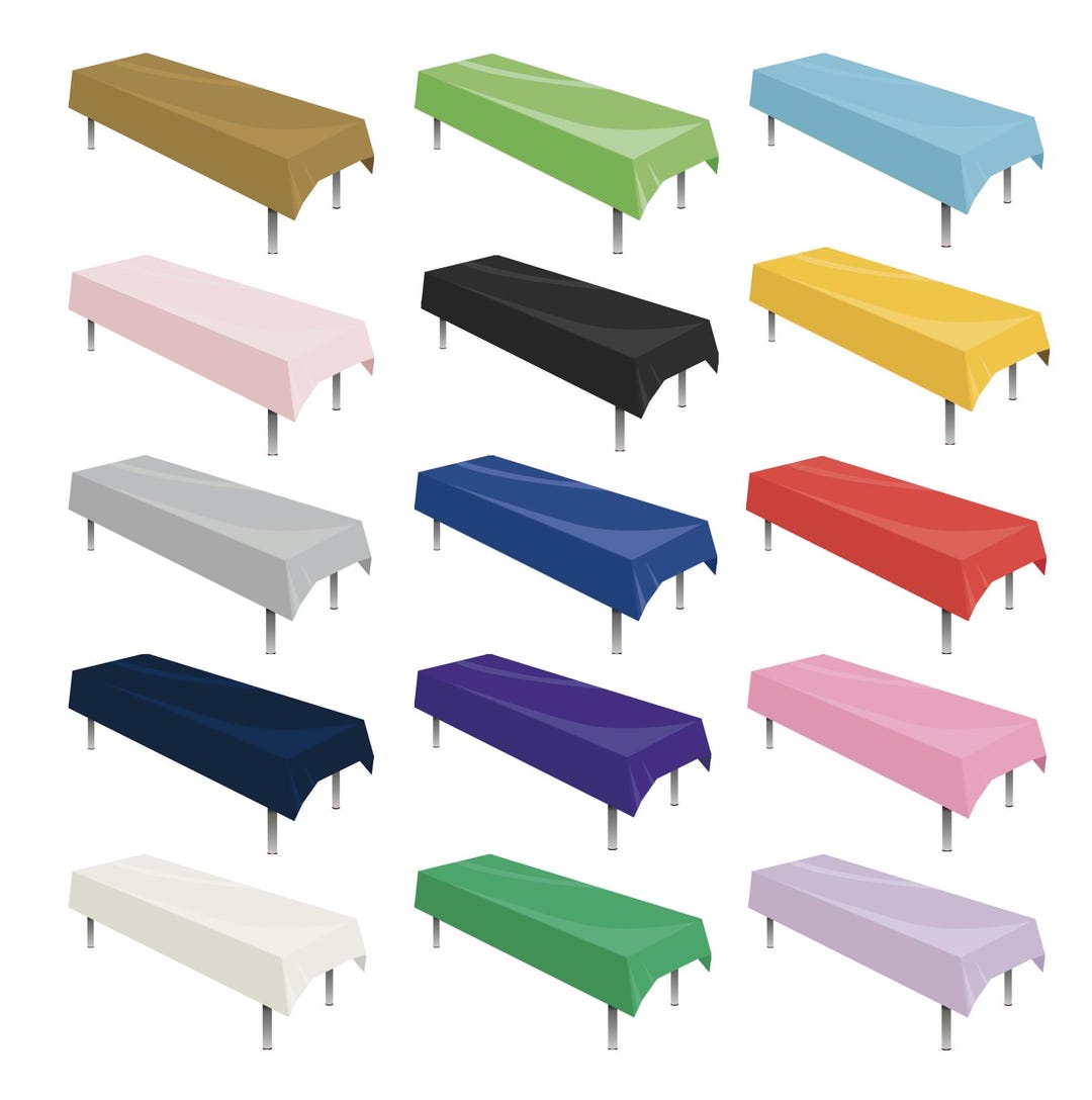 Coloured Party Tablecovers (1 Packs) Tableware Multi Coloured Party ...