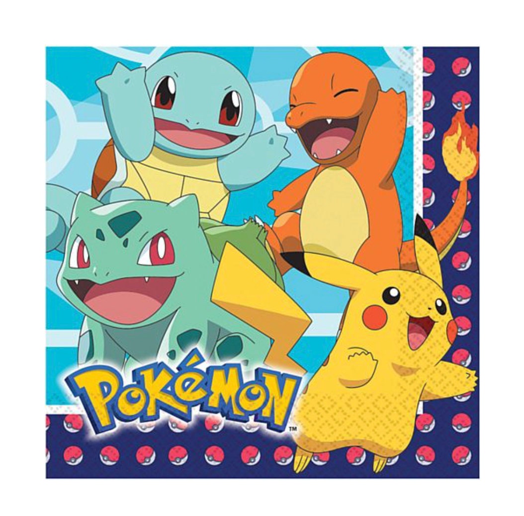 Pokemon Party Pack Decorations/tableware Including Pokemon Plates ...