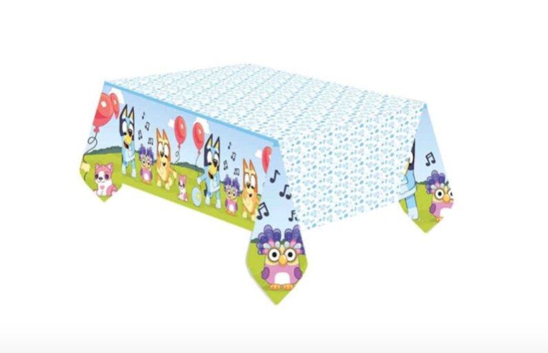 Bluey Party Tableware Decorations Plates/cups/napkins/tablecloth, Bluey ...