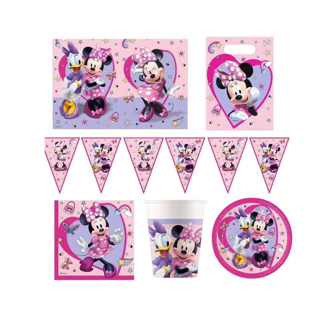 Minnie Mouse Party Tableware/decorations, Plates/napkins/cups ...