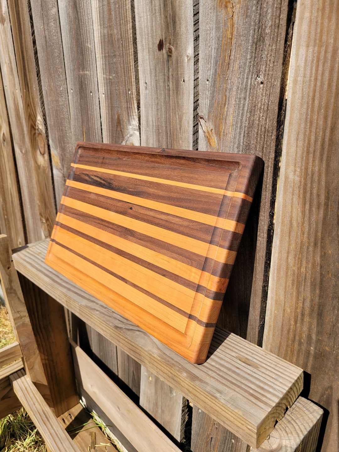 Gradient Cutting Board, Walnut and Cherry 18x12 - Etsy